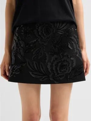 Ramy Brook Mellie Embellished A-line Mini Skirt