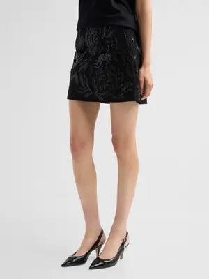 Ramy Brook Mellie Embellished A-line Mini Skirt