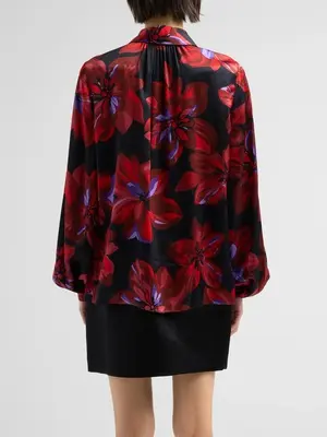 Ramy Brook Franki Floral Oversized Blouse