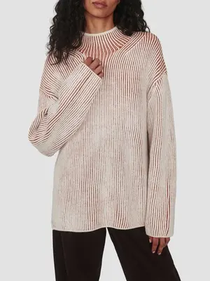 Varley Oona Rib-knit Sweater