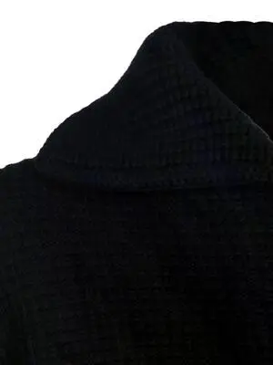 Malo Waffle-knit Zip-up Cardigan