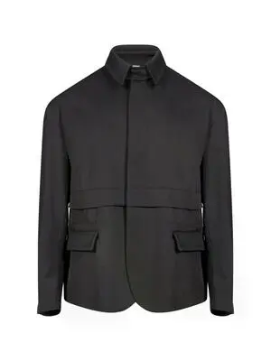 HEVO Fantase Single-breasted Coat - Black
