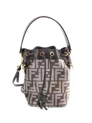 Fendi Mon Tresor Zucca Tapestry Mini Bucket Bag