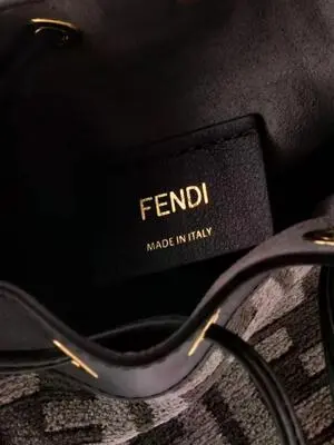 Fendi Mon Tresor Zucca Tapestry Mini Bucket Bag