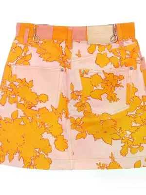 LOUIS VUITTON 2020s Floral-pattern Mini Skirt