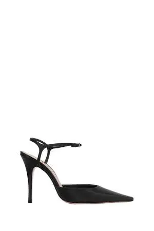 Amina Muaddi Carolyn Pumps 100 - Black