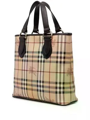 Burberry 2000-2017 Haymarket Check Coated Canvas Tote Bag