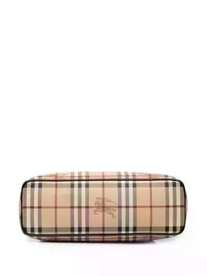 Burberry 2000-2017 Haymarket Check Coated Canvas Tote Bag