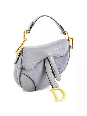 Dior Saddle Handbag Leather Micro Satchel