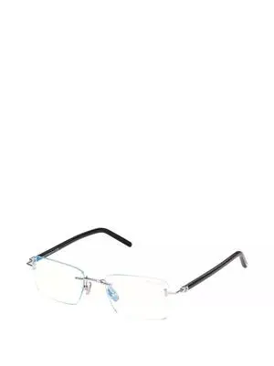 TOM FORD Rimless Rectangle-frame Glasses - Silver