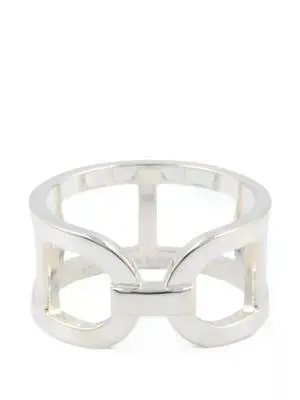 Hermès 2010s Mm Ever Chaîne Ring - Silver