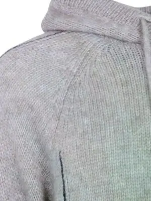 Giorgio Armani Contrast-stitch Knitted Hoodie