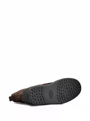 TOD'S Winter Gommino Ankle Boots In Suede Lining In Sheepskin