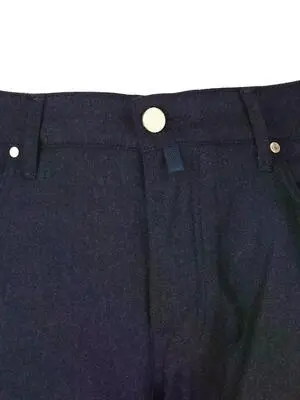 JACOB COHЁN Melange-effect Five-pocket Trousers