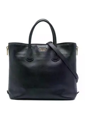 Prada 2013-2026 Saffiano Side Zip Convertible Tote Satchel