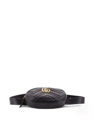Gucci Gg Marmont Matelasse Leather Belt Bag