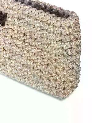 HIBOURAMA Mini Livia Gem Braided Tote Bag