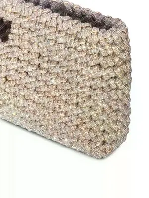 HIBOURAMA Mini Livia Gem Braided Tote Bag