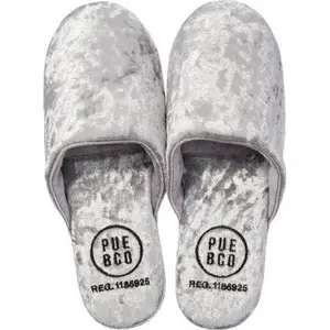 PUEBCO Velvet Slipper - Silver