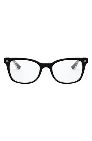 Ray-ban 53mm Butterfly Optical Glasses - Black