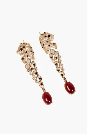 MODENAIRE Teardrop Crystal Statement Necklace And Drop Earring Set