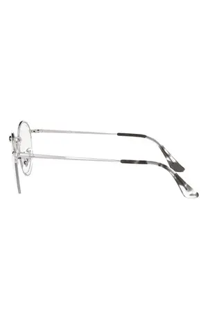 Ray-ban 51mm Round Optical Glasses - Silver