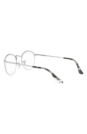 Ray-ban 51mm Round Optical Glasses - Silver