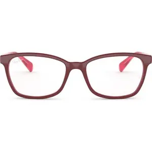Ray-ban 54mm Butterfly Optical Glasses - Red