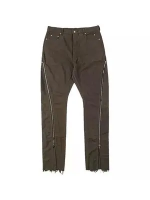 Rick Owens Bolan Banana Zip-detail Jeans - Grey
