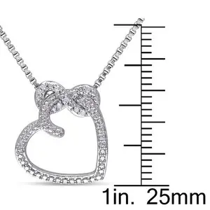 JULIANNA B. Diamond Heart Infinity Necklace
