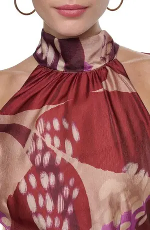 Halston Halter Maxi Dress