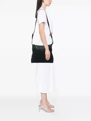 Dior 2004 Diorissimo Trotter Canvas Crossbody Bag - Black