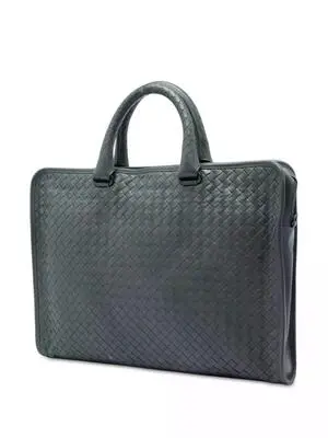 Bottega Veneta 2012-2026 Nappa Intrecciato Business Bag - Grey