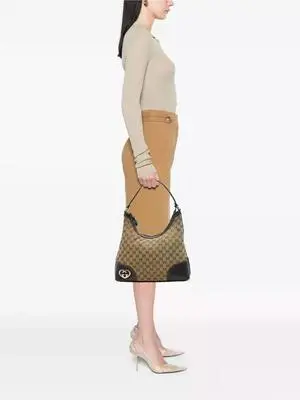 Gucci 2016-2026 Gg Canvas Lovely Shoulder Bag - Brown
