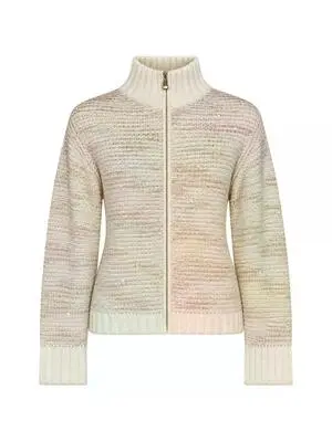 Fabiana Filippi Sequin-embellished Zip-up Cardigan - Neutrals
