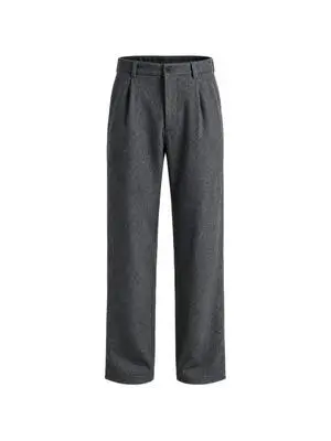 Hartford Task Pleated Tailored Trousers - Grey