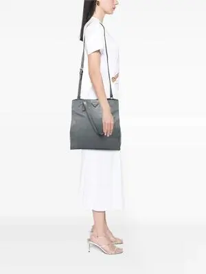 Prada 2013-2026 Medium Saffiano Tote Satchel - Grey