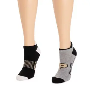 MUK LUKS GAME DAY Gameday Unixex Lowcut Socks 2 Pair Pack - Black