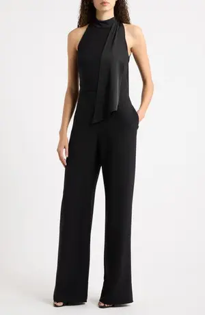 Vince Camuto Signature Stretch Jumpsuit - Black