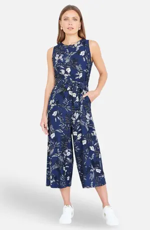 YUMI Leaf Culotte Jumpsuit