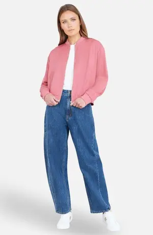 YUMI Relaxed Lightweight Bomber Jacket