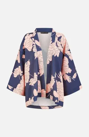 YUMI Blossom Print Relaxed Jacket