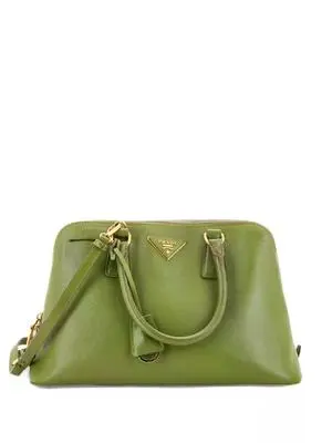 Prada Promenade Bag Saffiano Leather Medium Satchel - Green