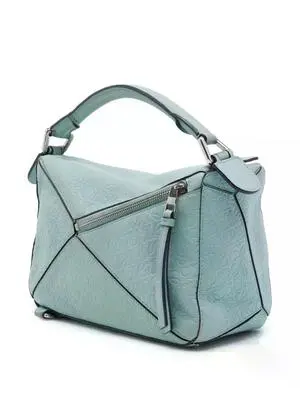Loewe 2016 Small Anagram Embossed Calfskin Puzzle Satchel