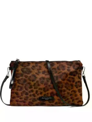 GIANNI CHIARINI Hermy Leopard-print Crossbody Bag - Brown
