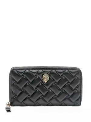 Kurt Geiger Quilted Eagle-plaque Wallet - Black
