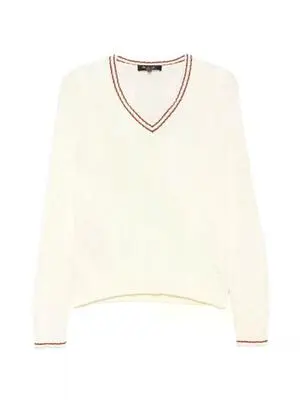 Loro Piana Augusta Cable-knit V-neck Sweater - Neutrals