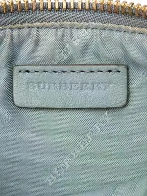 Burberry 2000-2017 Haymarket Check Coated Canvas Clara Pochette Shoulder Bag