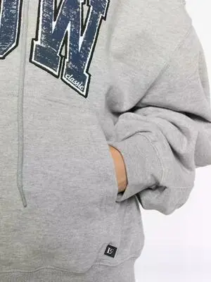 LOW CLASSIC Logo-print Zip-up Hoodie