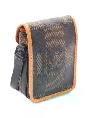 LOUIS VUITTON X Nigo 2020 Amazon Damier Ebene Giant Shoulder Bag - Brown